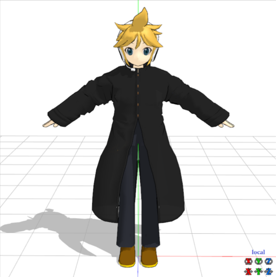 学生服鏡音レンコート | uvlgohのMMDまとめ